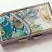 Pill Case, Teal Paisley Pill Case, 7 Sections, 7 Day, Pill Box, Paisley ...