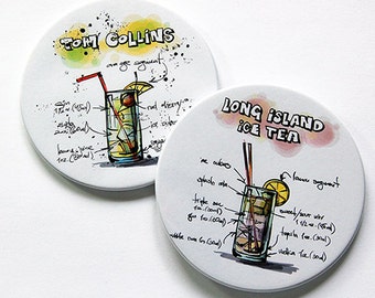 Tom Collins Coasters - Etsy
