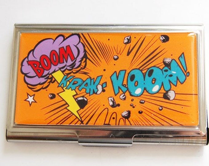 Business Card Case, Comic Book Style Card Holder, Geekery, Geek (3229 ...