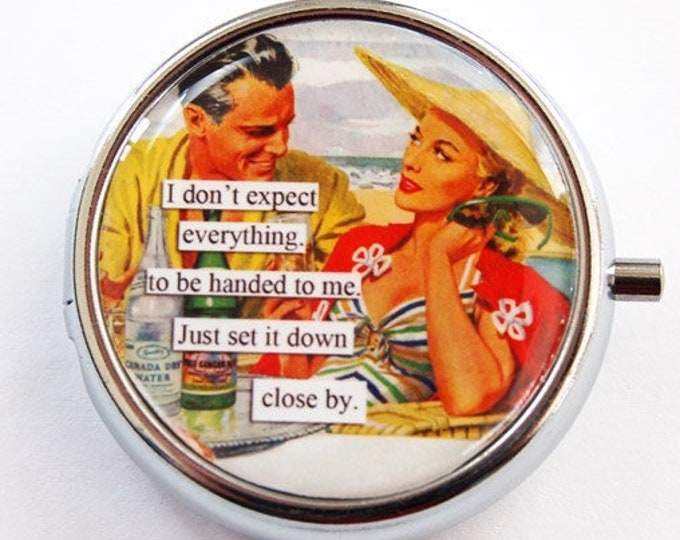 Funny Pill Box High Maintenance Pill Case Pill Container - Etsy