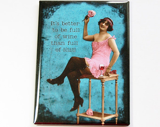 Funny Magnet, Kitchen Magnet, Funny Wine Magnet, Magnet, Fridge Magnet ...