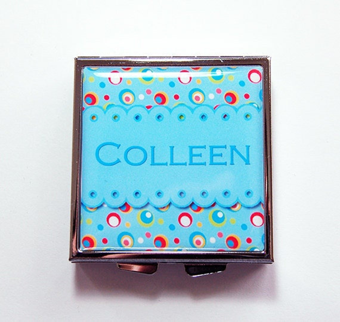 Personalized Pill Case Square Pill Box Personalized Pill - Etsy
