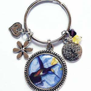 Hummingbird Keychain Cute Keychain Hummingbird Keyring - Etsy