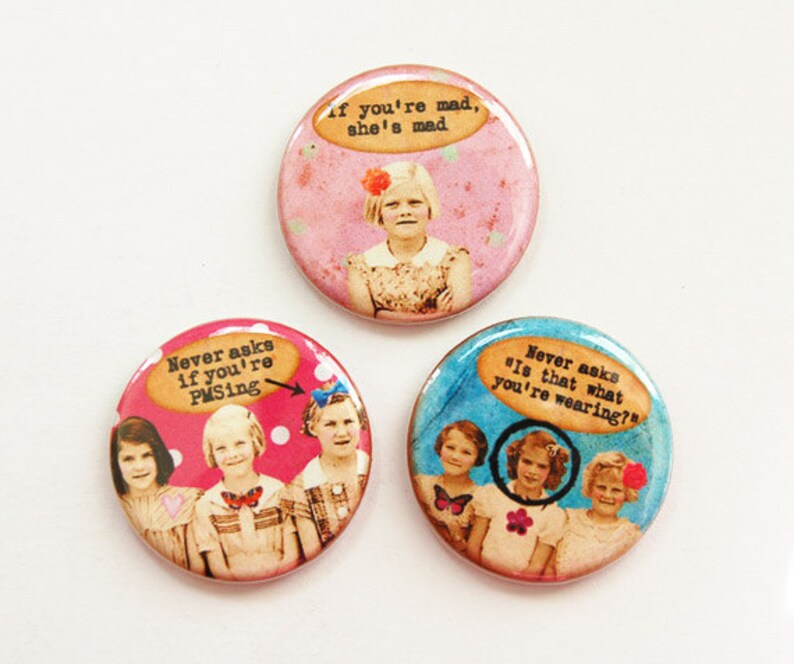 Funny Magnets Friend Magnets Magnets Button Magnets Locker - Etsy