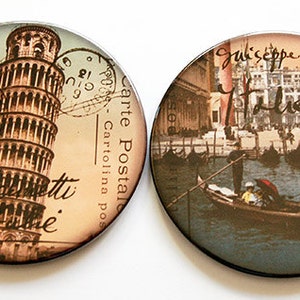 Travel Coasters, Set of Coasters, Drink Coasters, Hostess Gift, Barware ...