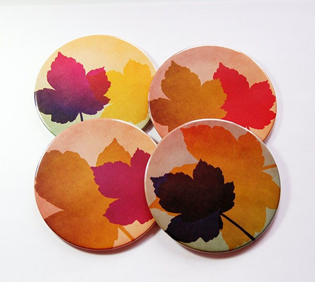 Coasters, Leaf Coasters, Drink Coasters, Thanksgiving Coasters, Fall ...