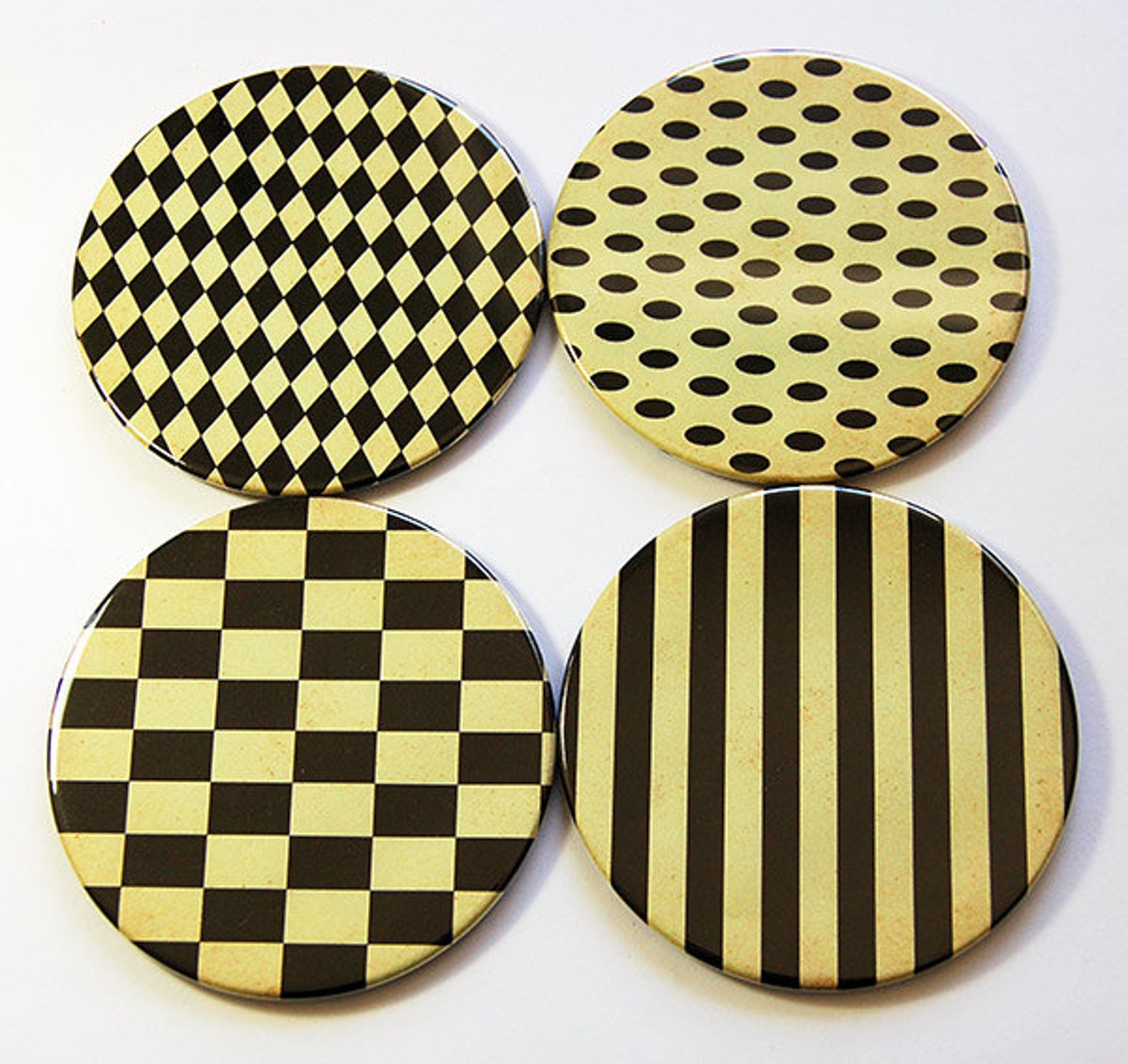 Drink Coasters Set of Coasters Modern Design Coaster - Etsy