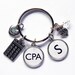 Accountant Keychain, Monogram Keychain, Personalized Gift, Stocking ...