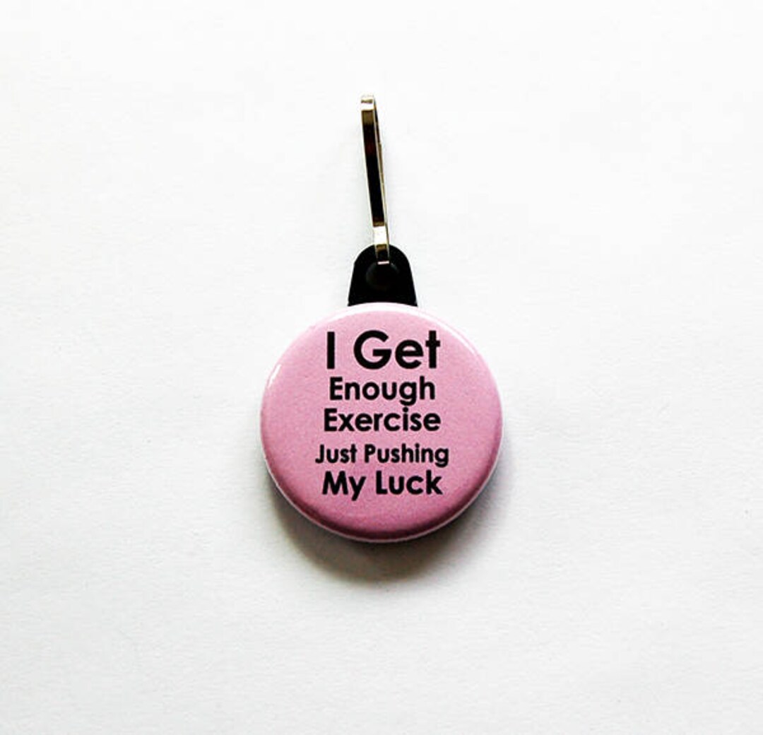 Funny Zipper Pull, Zipper Charm, Purse Charm, Bag Charm, Humor, Pink ...
