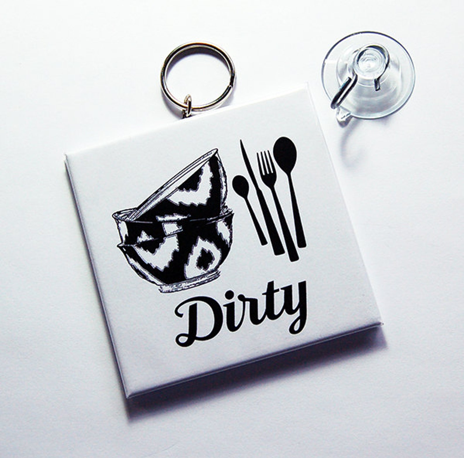 Clean Dishes Sign Dirty Dishes Sign Works on Stainless | Etsy