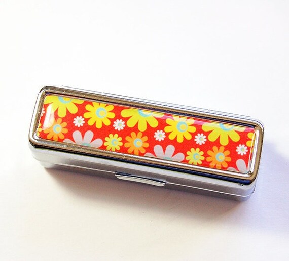 Flower Lipstick Case Lipstick Case With Mirror Lipstick | Etsy