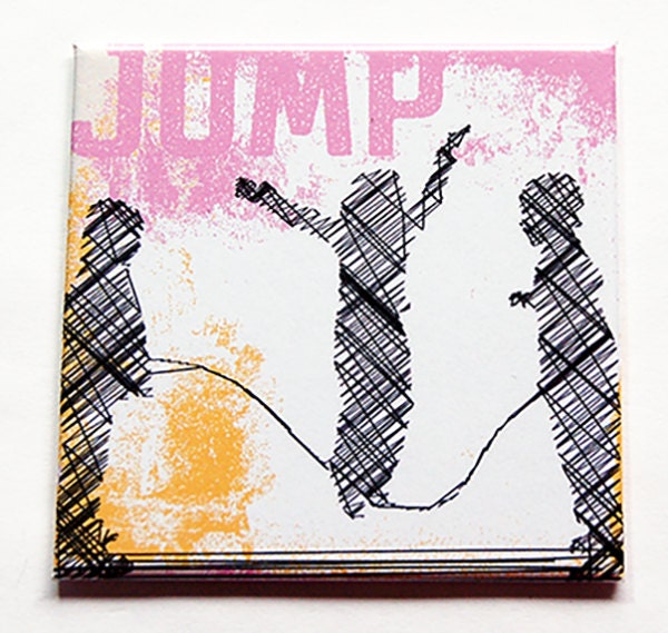 Jump Rope Magnet Kitchen Magnet Fridge Magnet Large Square - Etsy Canada