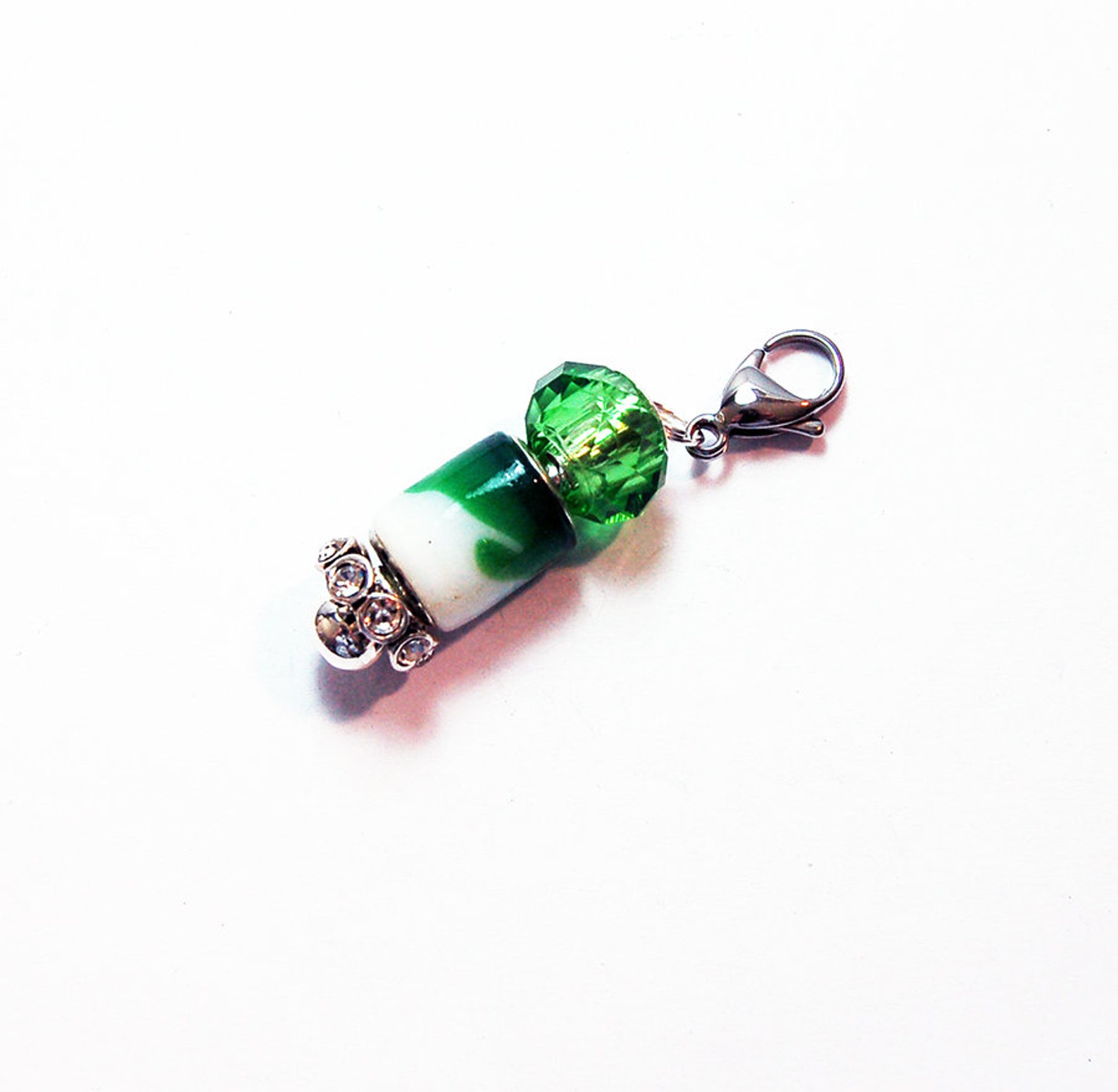 Beaded Zipper Pull Charm in Yellow and in Green, Cute Purse Zipper ...