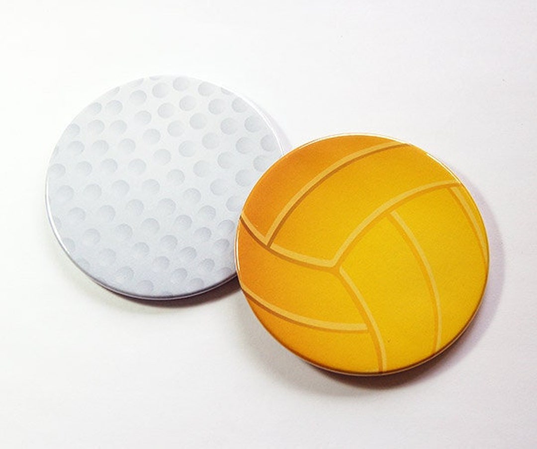 Sports Coasters, Golf Ball and Volleyball Coasters for Sports Fan 5107b ...