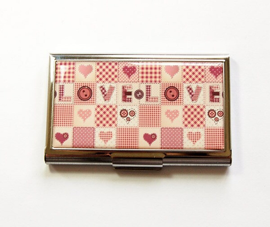 Sewing Needle Case, Sewing Supplies, Patchwork, Love, Needle Holder ...