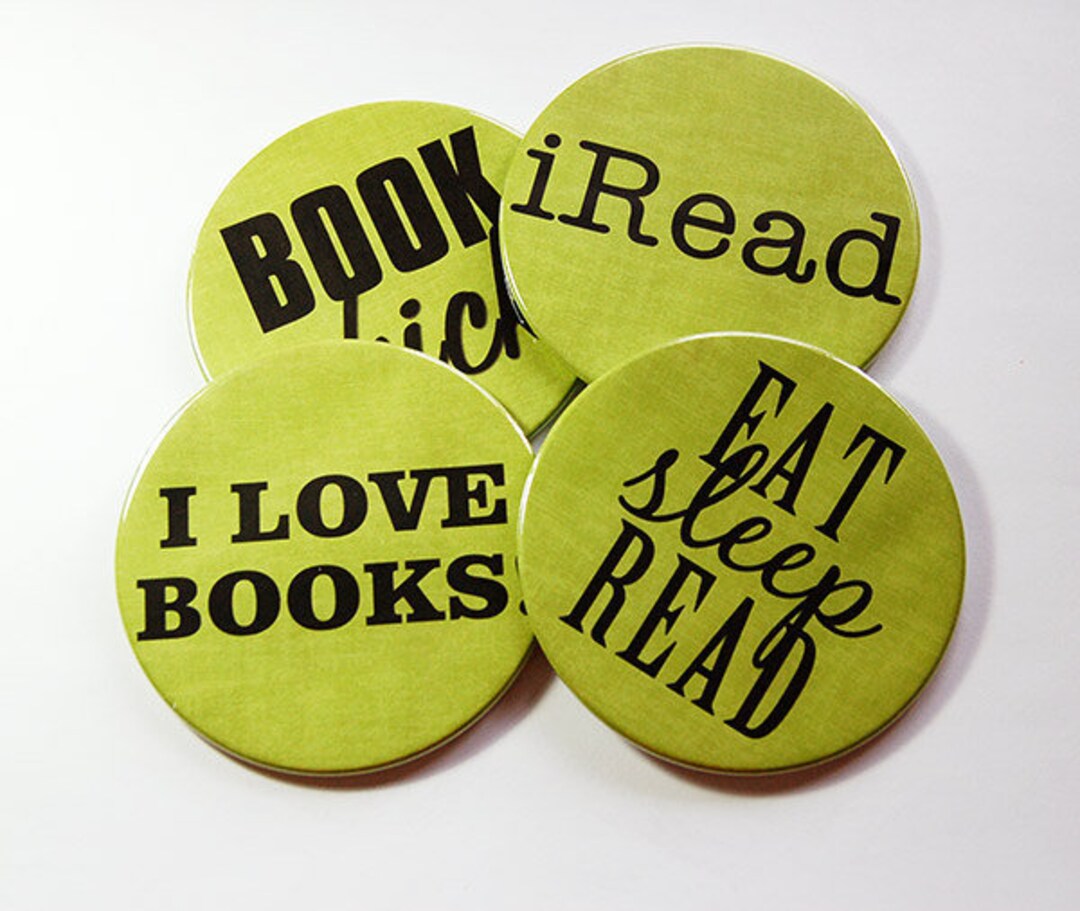 Book Club Coasters Drink Coasters Coasters Hostess Gift - Etsy
