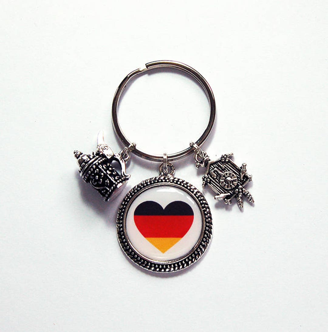 Germany Keychain Beer Stein Cuckoo Clock Loves Germany - Etsy