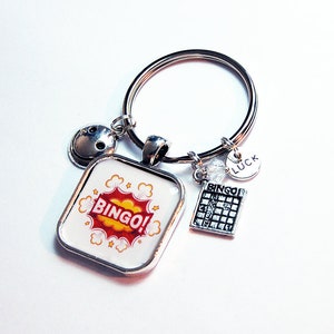 Bingo Keyring With Charms, Bingo Keychain, Cute Keyring for Women ...