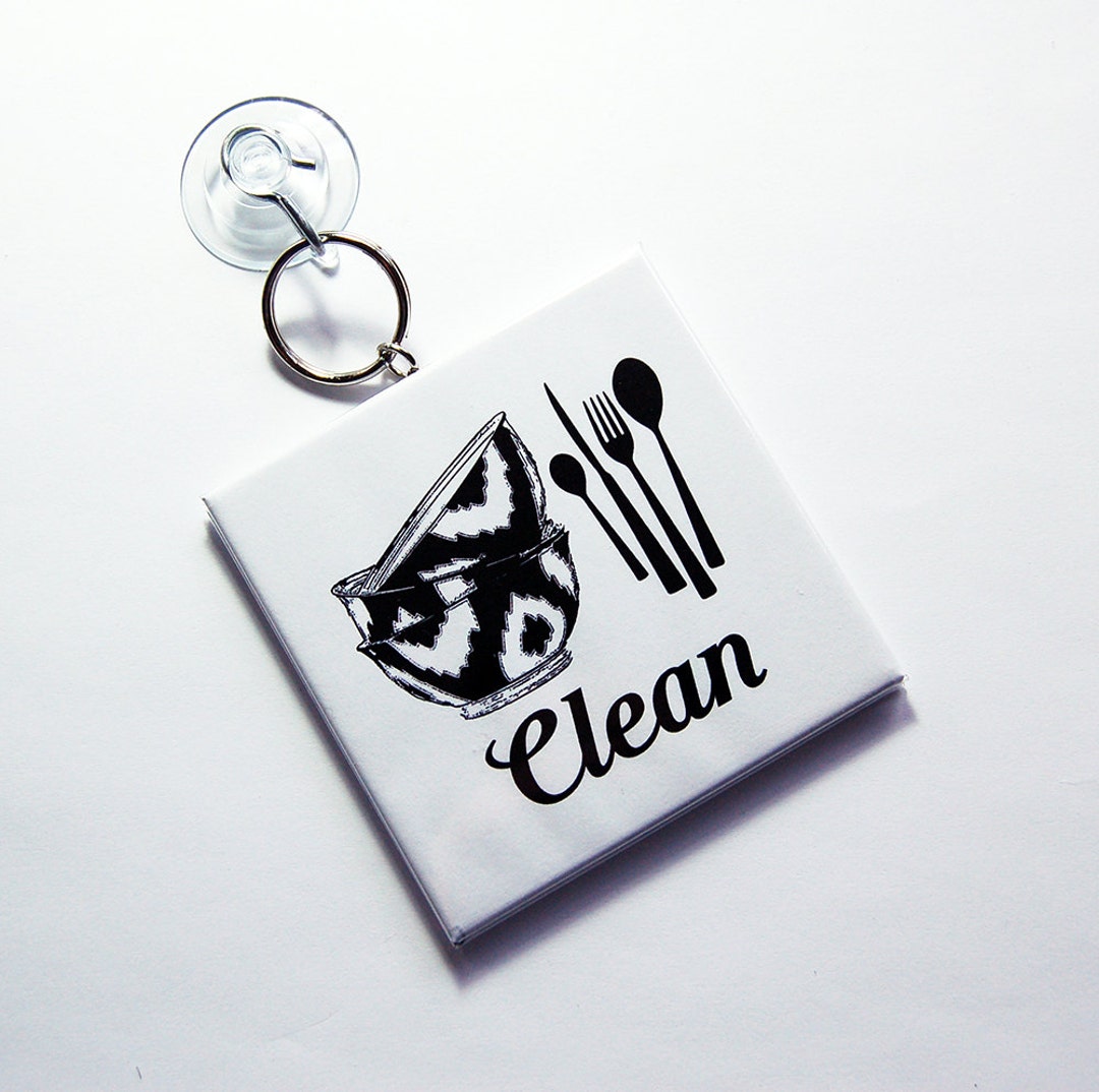 Clean Dishes Sign, Dirty Dishes Sign, Works on Stainless Steel ...