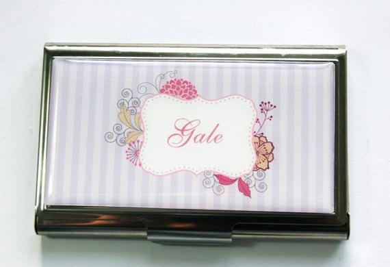 Personalized Business Card Case Business Card Holder | Etsy