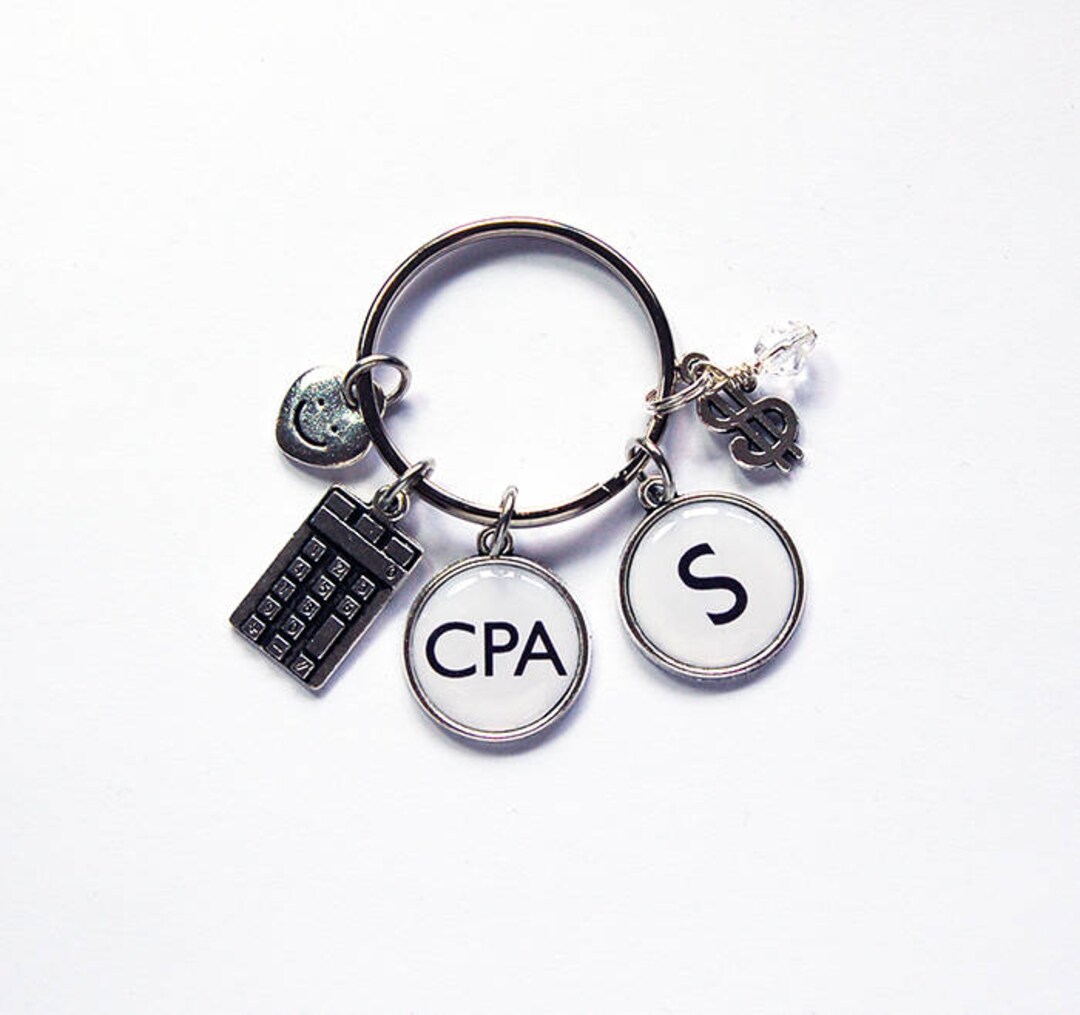 Accountant Keychain, Monogram Keychain, Personalized Gift, Stocking ...