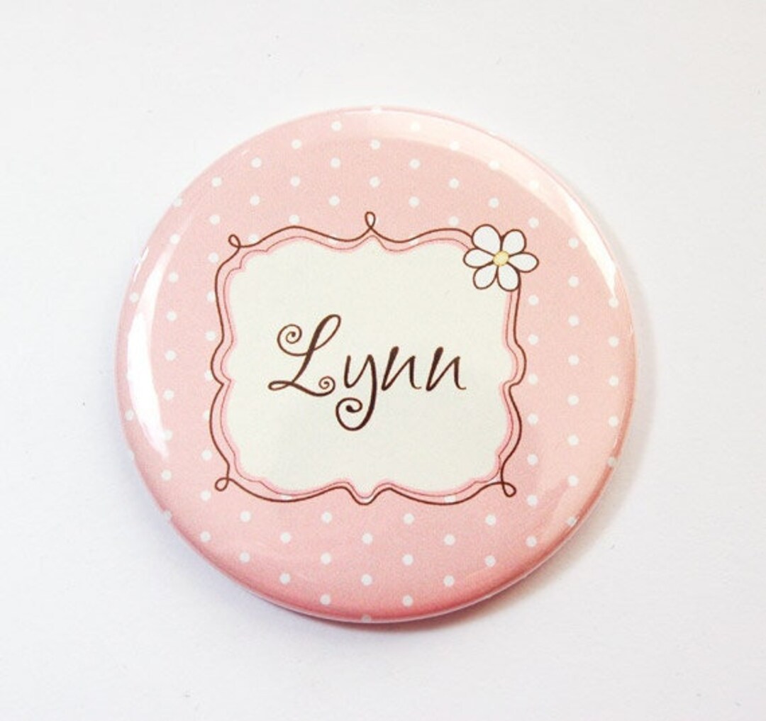Personalized Pocket Mirror Pink Mirror Custom Pocket Mirror - Etsy