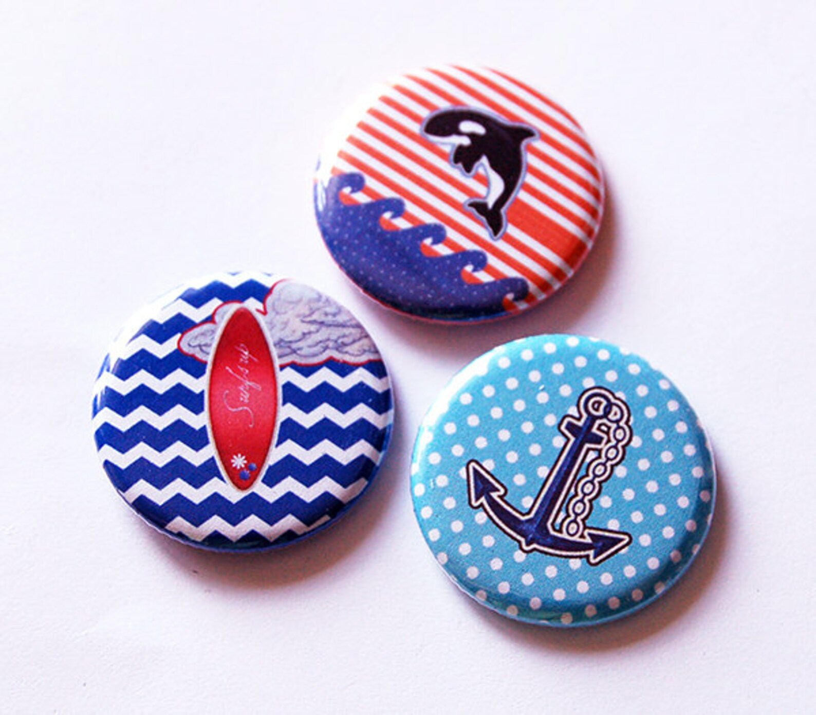 Nautical Magnets Beach Magnets Magnets Magnet Set Fridge - Etsy