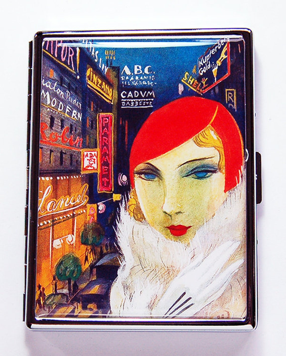 Retro Cigarette Case Slim Cigarette Case Flapper Bright - Etsy Canada
