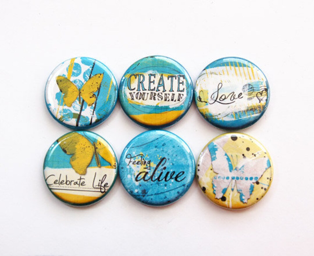 Magnet Set Magnets Button Magnets Fridge Magnets Kitchen - Etsy