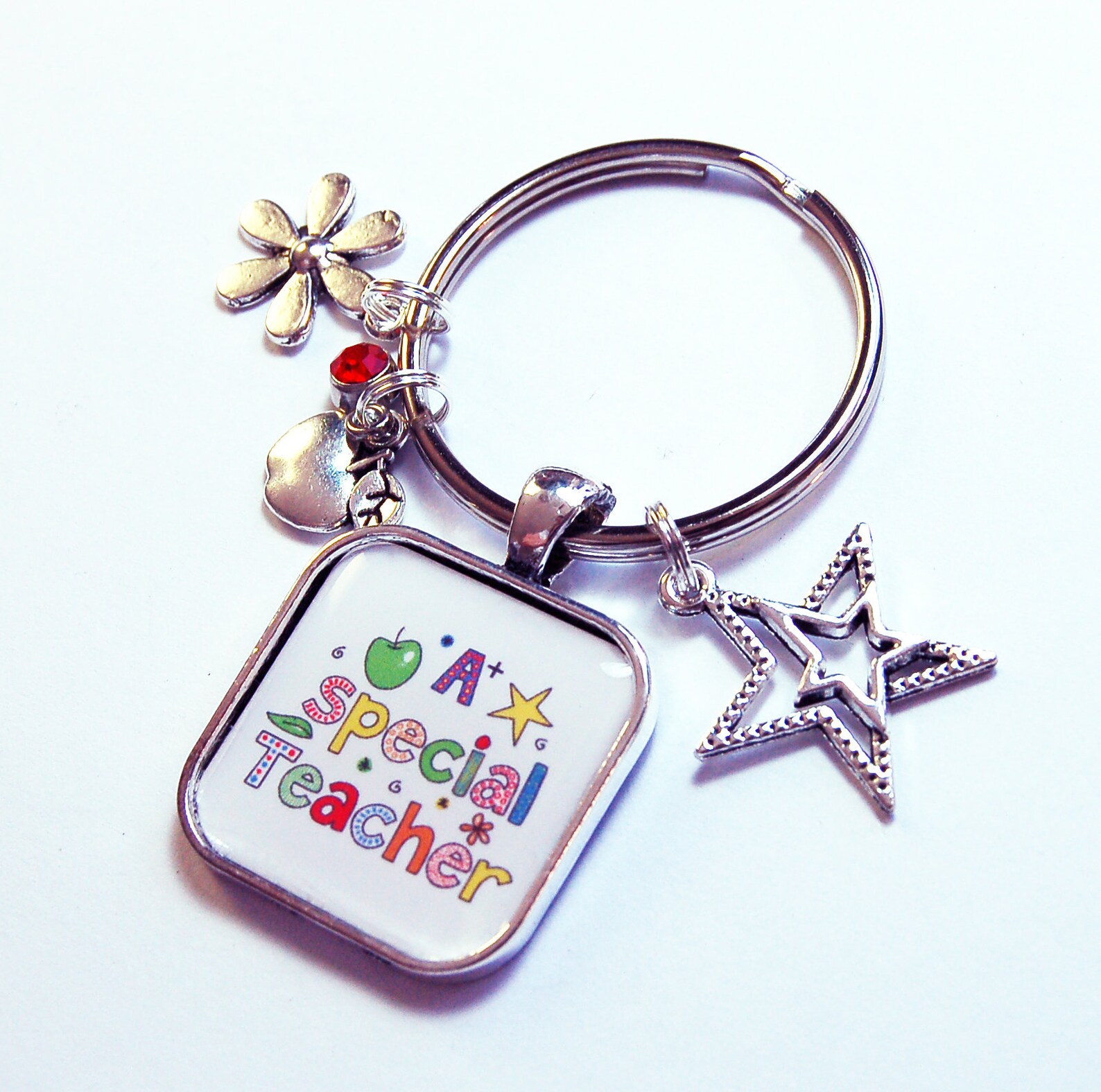 Keyring for Teacher A Special Teacher Keychain Keyring With | Etsy
