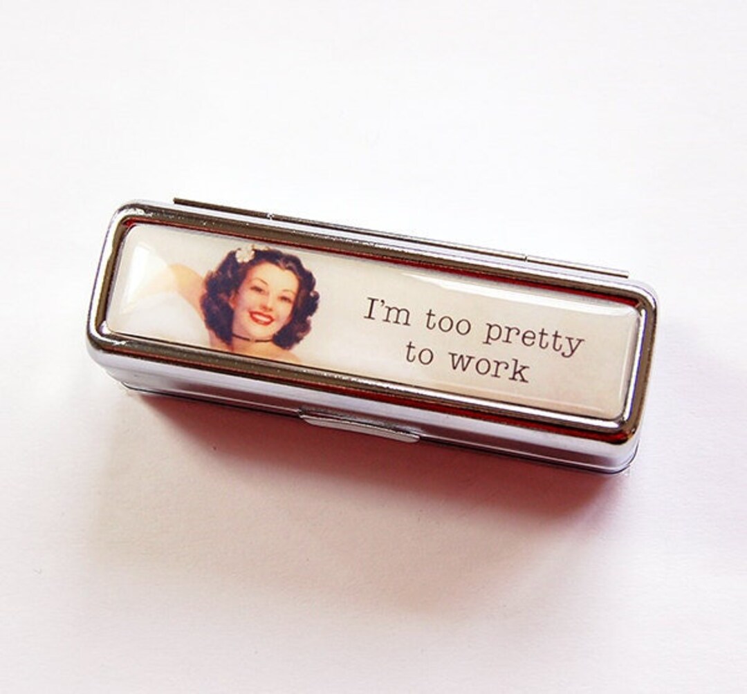 Lipstick Case, Lipbalm Case, Retro, Lipstick Case With Mirror, Lipstick ...