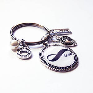Love Infinity Keychain, Valentine's Day Gift, Keyring, Keychain ...