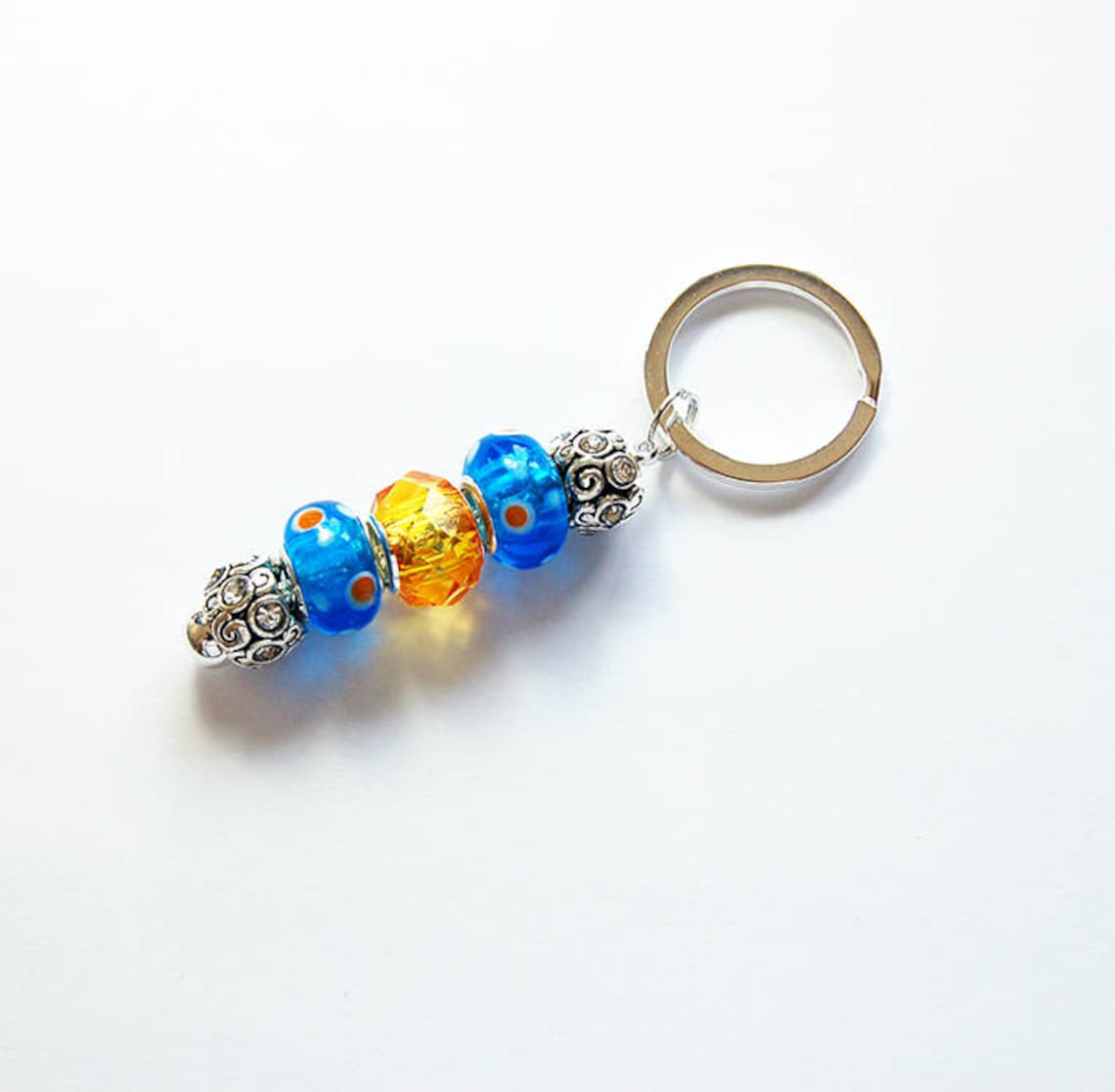 Glass Keychain Keychain for Women Lampwork Beads Glass | Etsy