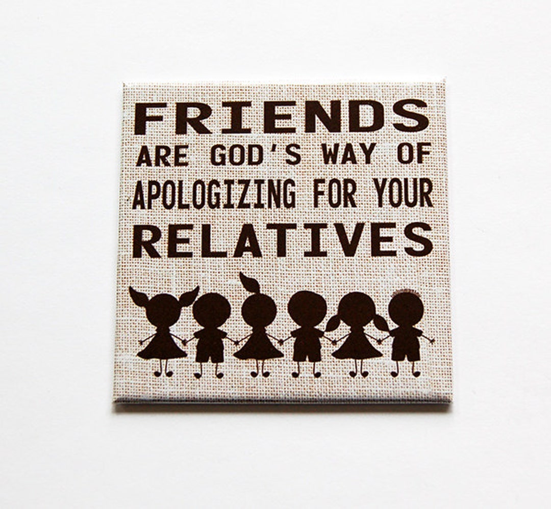 Friend Magnet, Kitchen Magnet, Fridge Magnet, Magnet, Square Magnet ...