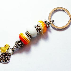 Keychain for Her, Pretty Keyring, Glass Bead Keychain, Keychain for ...