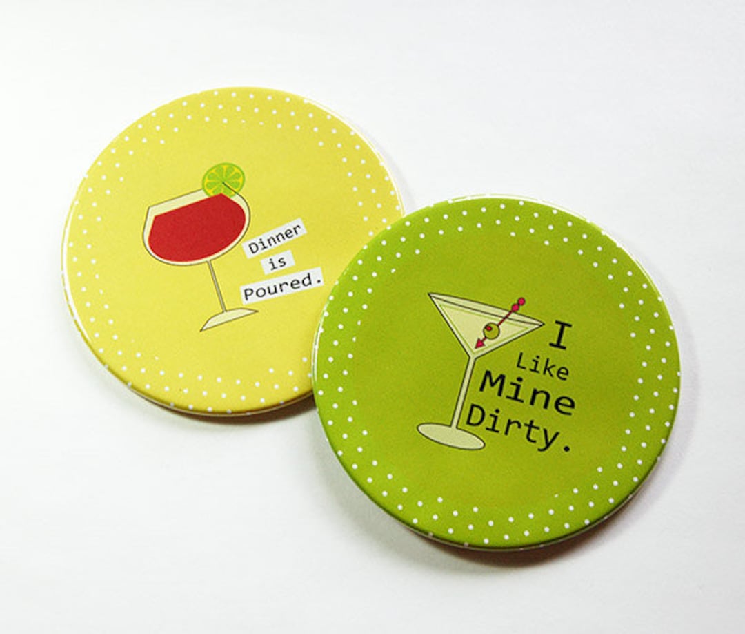 Drink Coasters Funny Coasters Cocktail Coasters Set of - Etsy
