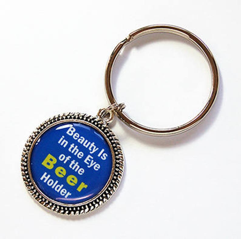 Beer Keychain Funny Keychain Beer Keyring Key Chain Key - Etsy