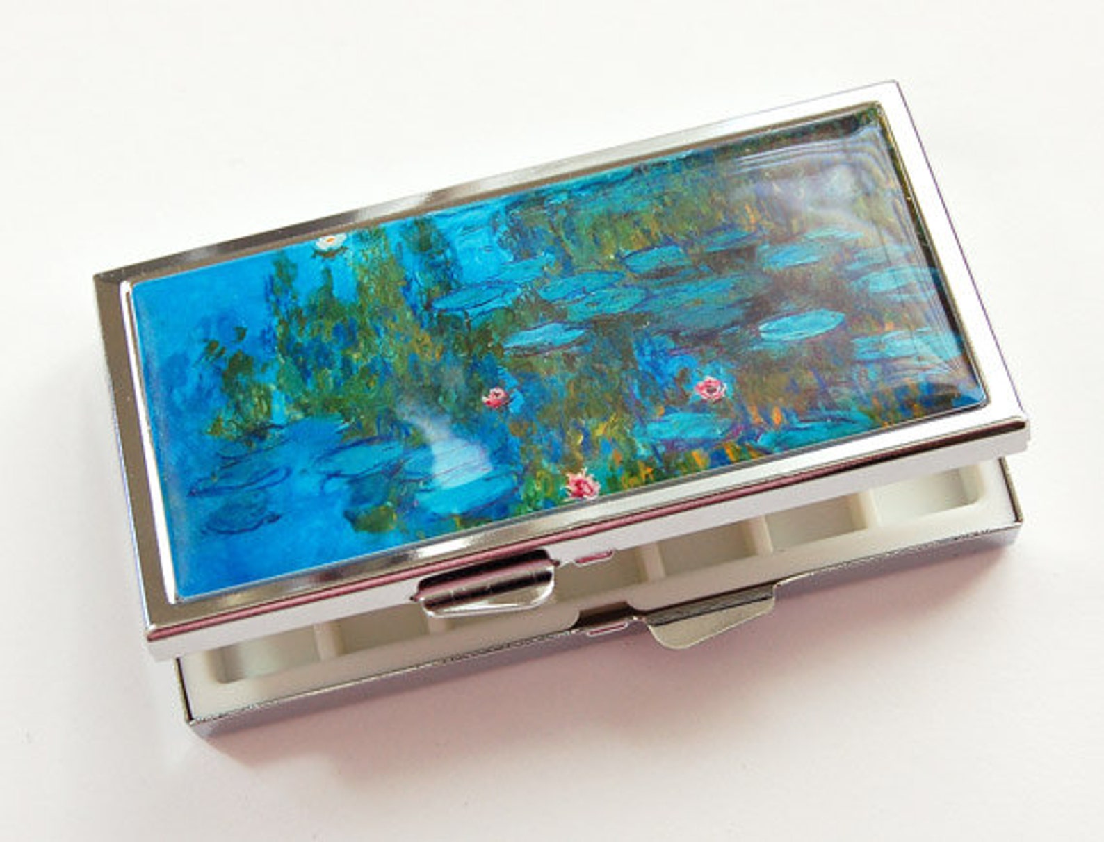 Monet Water Lily Pill Case Impressionist Fine Art 7 Day Pill | Etsy