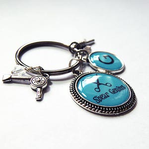 Hair Stylist Keychain, Monogram Keychain, Shear Genius, Keyring ...