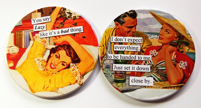 Drink Coasters Sassy Women Funny Coasters Coasters Humor - Etsy