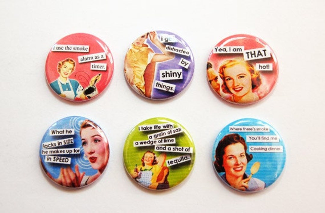 Funny Magnets Sassy Women Magnets Button Magnets Locker - Etsy
