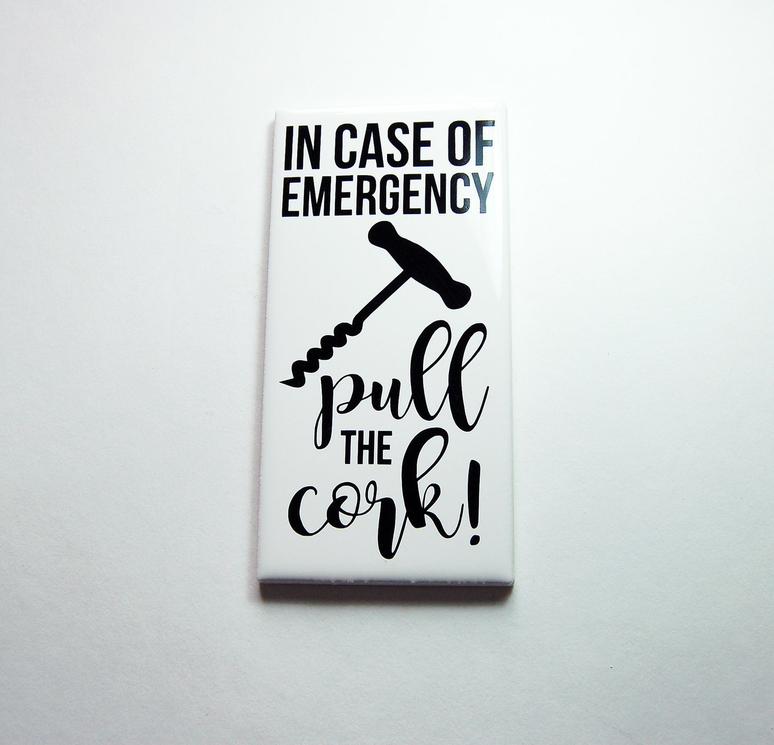 In Case of Emergency Pull the Cork Sign Cute Kitchen Sign - Etsy