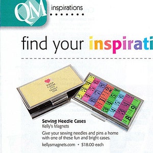 Sewing Needle Case, Darning Needle Case, Needle Holder, Needle Case ...