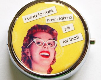 Funny Pill Box Pill Case Pill Container Gift for Her | Etsy