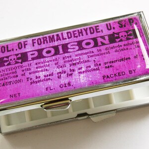 Purple Poison Pill Case 7 Day Pill Box for Purse Travel Pill | Etsy