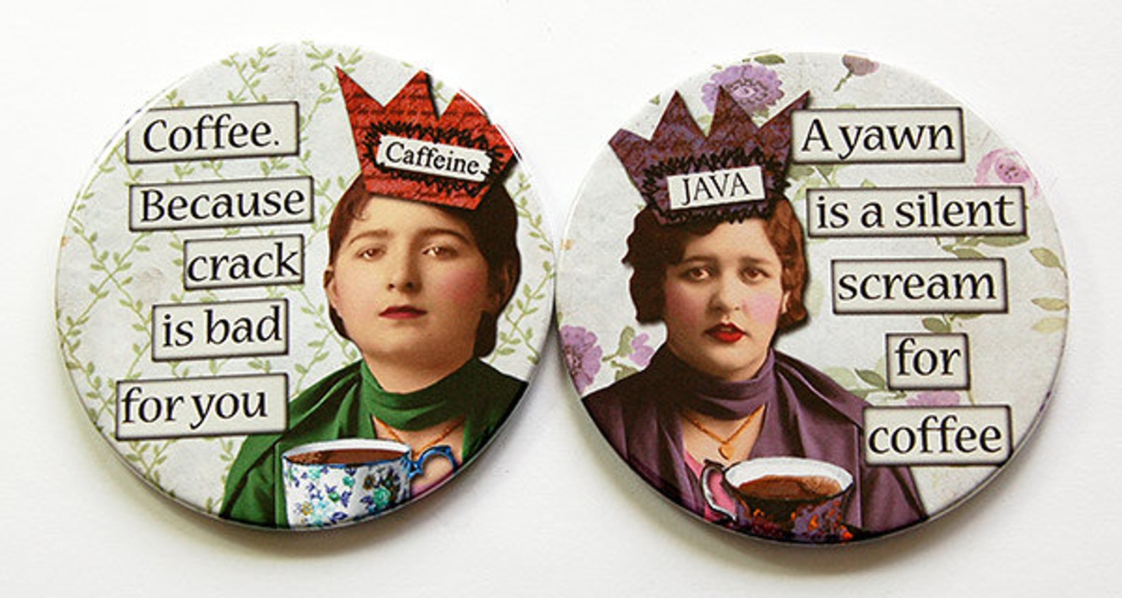 Coffee Coasters Coffee Lover Funny Coasters Coasters Drink - Etsy