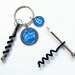 Winey Bitch, Corkscrew Keychain, Monogram Keychain, Corkscrew Keyring ...