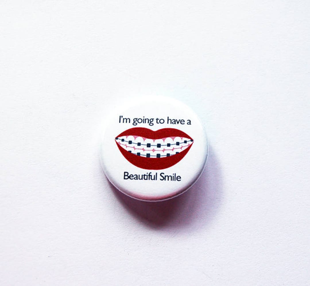 Beautiful Smile Pin, Pinback Buttons, Lapel Pin, Stocking Stuffer ...