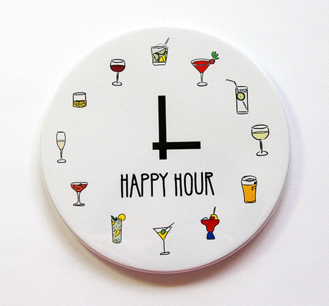 Happy Hour Cocktail Drink Coasters A Cute Housewarming or - Etsy