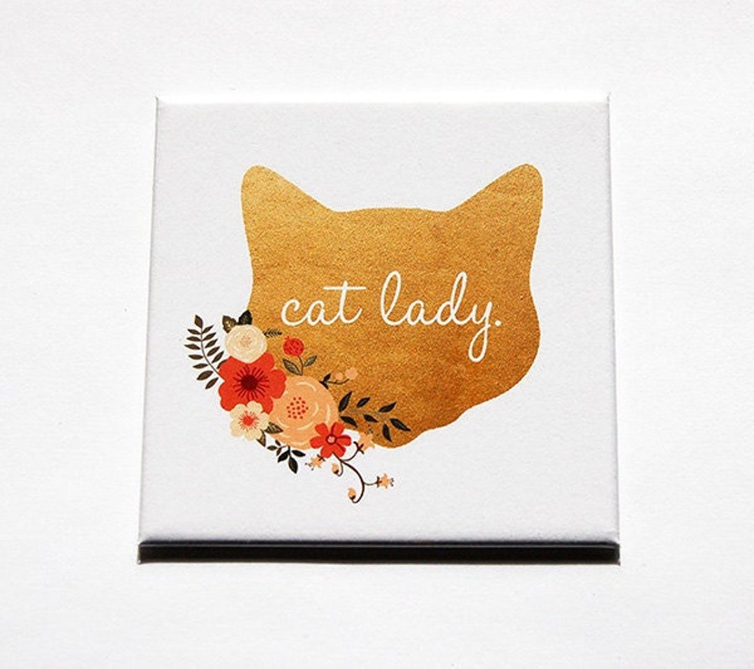 Cat Lady Magnet Cat Magnet Kitchen Magnet Fridge Magnet - Etsy